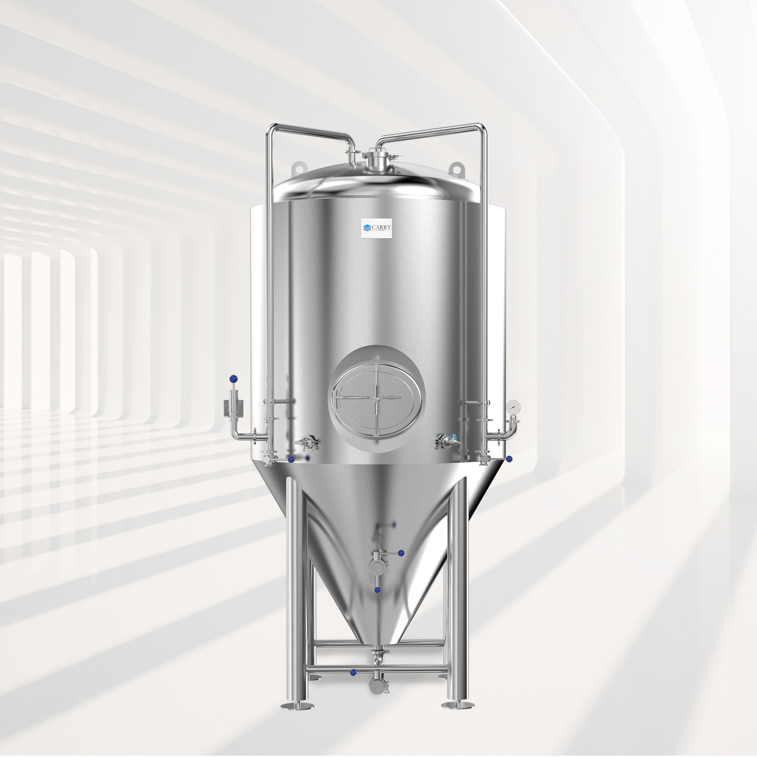 2000L Fermentation Tank, made of food grade stainless steel 304 unitank ...